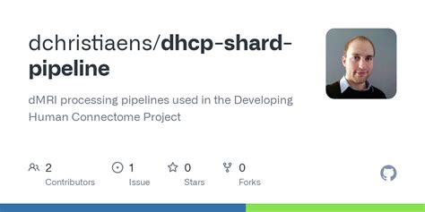Github Dchristiaensdhcp Shard Pipeline Dmri Processing Pipelines Used In The Developing