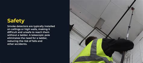 Smoke Detector Testing Poles From 5 4 Meters To 12 6 Meters