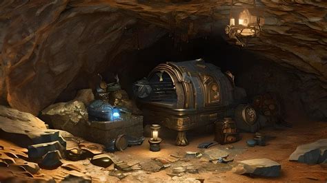CAVE INSIDE FANTASY FULL OF CHEST TREASURE Stock Photo At Vecteezy
