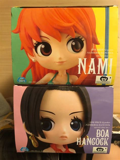 Qposket 海賊王娜美 女帝One Piece Q Posket Nami Boa Hancock Special Color Ver Nami figure 興趣及遊戲 玩具