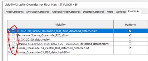 Linked Model Only Showing In Some Views Autodesk Community