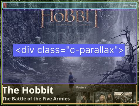 Parallax Effect With Css Custom Properties The Hobbit
