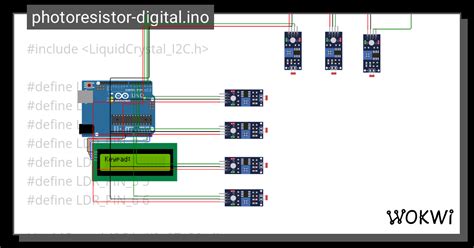 Photoresistor Digital Ino Copy Wokwi ESP STM Arduino Simulator