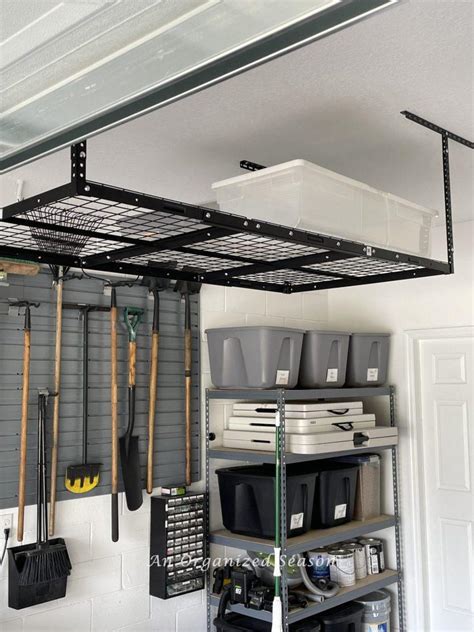 How To Install Overhead Storage In The Garage An Organized Season