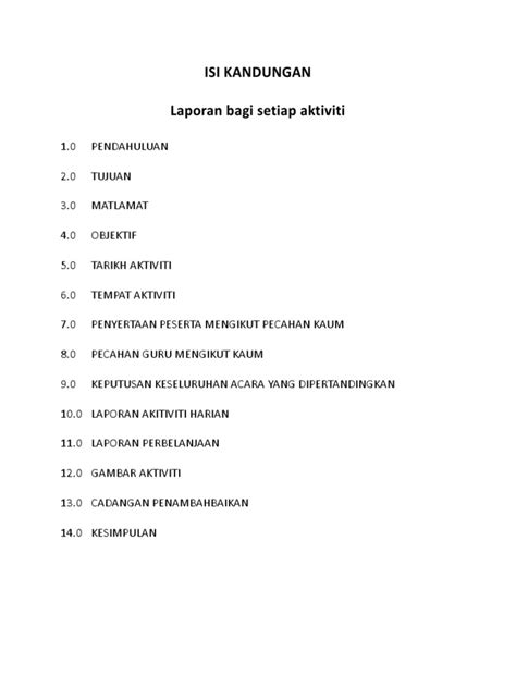 Isi Kandungan Laporan Hoki Pdf