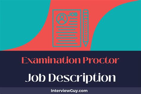 Examination Proctor Job Description [updated For 2025]