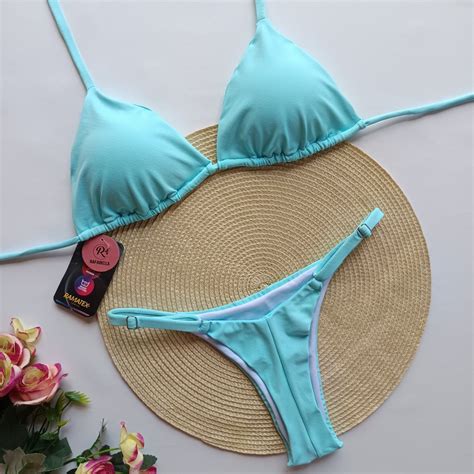 Biquini Marquinha De Fita Azul Soul Shopee Brasil