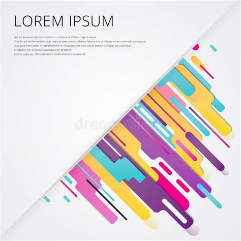 Abstraction Modern Style Composition Made Of Various Rounded Shapes In Colorful With Copy Space