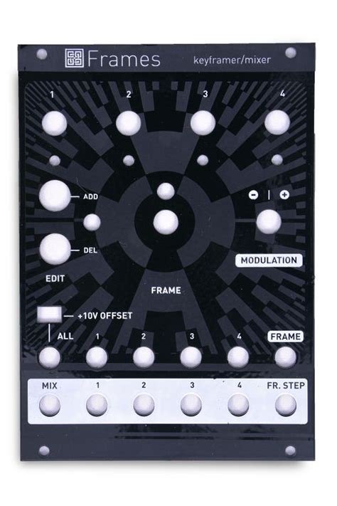 Frames Panel Black Magpie Modular Modular Addict Synth Diy