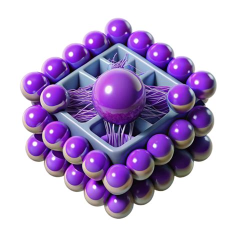 Dramatic Contemporary Quantum Computing Visualization With Purple