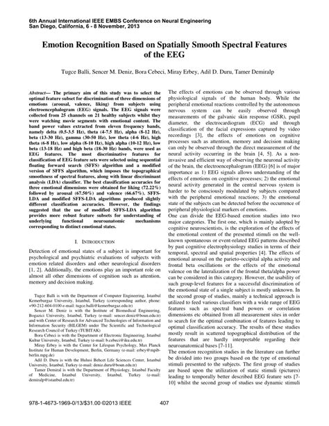 pdf emotion recognition based on spatially smooth spectral features