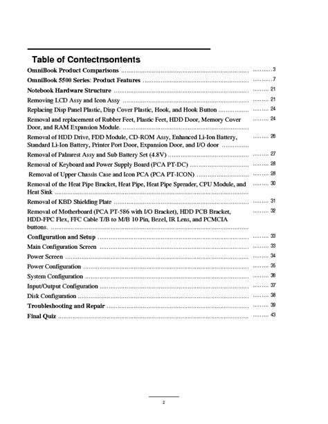 Hp Omnibook 5500cs Ct Service Manual Download Schematics Eeprom Repair Info For Electronics
