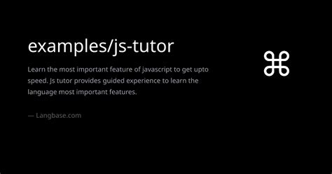 Examplesjs Tutor · Learn The Most Important Feature Of Javascript To Get Upto Speed Js Tutor