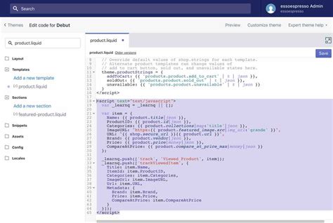 Where Do You Find The Productliquid Template In Shopify To Install