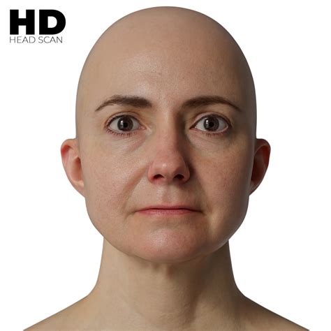 Hd Female 3d Head Model 33
