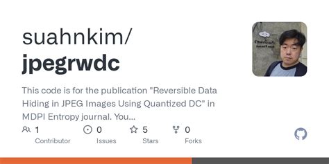 GitHub Suahnkim Jpegrwdc This Code Is For The Publication Reversible Data Hiding In JPEG