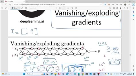 Deep Learning Vanishing Exploding Gradients Youtube