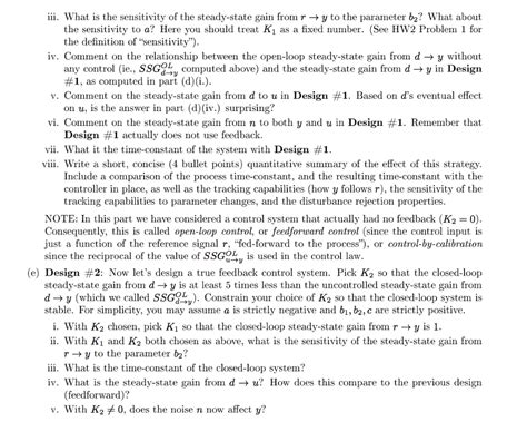 Solved Problem Open Loop Versus Closed Loop Control Chegg