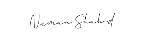 96 Numan Shahid Name Signature Style Ideas New E Signature