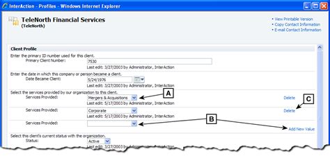 Additional Fields For Profiling