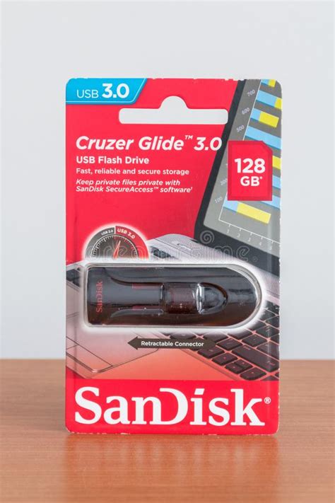 Sandisk Cruzer Glide Gb Usb Flash Drive Editorial Stock Image Image Of Input