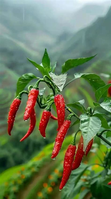 红黄辣椒艳，清香扑鼻来 花瓣网