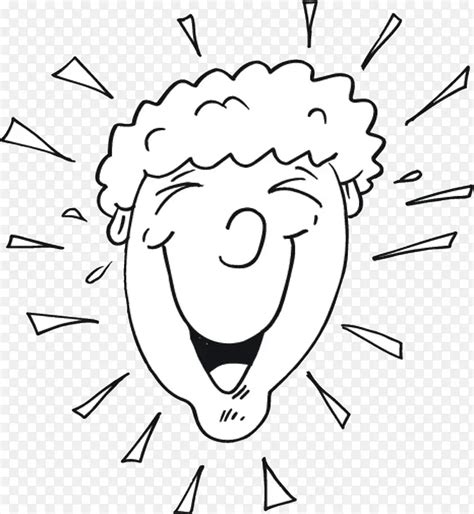 哈哈大笑的黑白简笔人物头像png图片素材下载 图片编号8561334 Png素材网