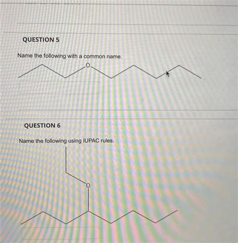 Solved Name The Following With A Common Name QUESTION Chegg Com