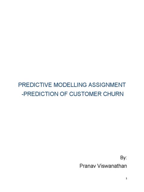 Predictive Modelling Pdf Receiver Operating Characteristic Outlier