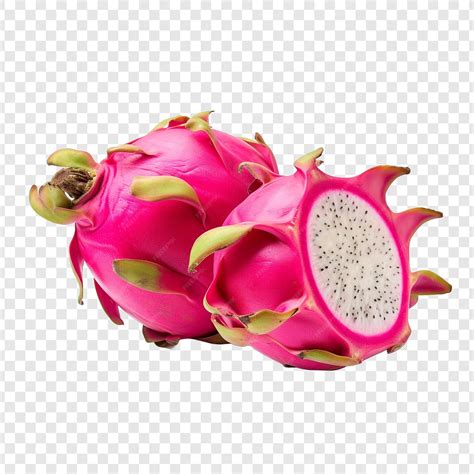 투명한 배경에 고립된 드래곤프루트 과일 무료 Psd 파일