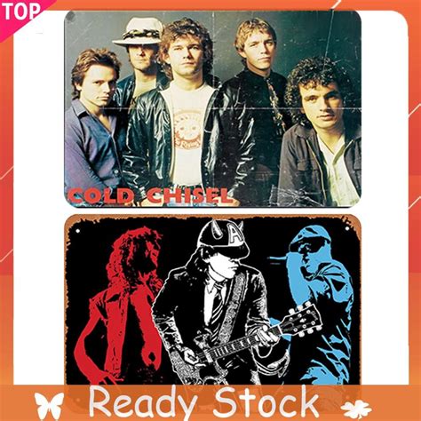 Vintage Metal Plate Cool Band ภาพวาดเหล็กสี่เหลี่ยม Wall Art Home Bar
