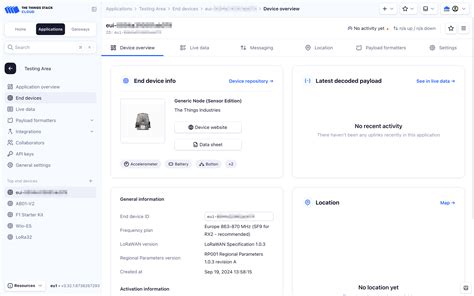 generic node sensor edition the things stack for lorawan