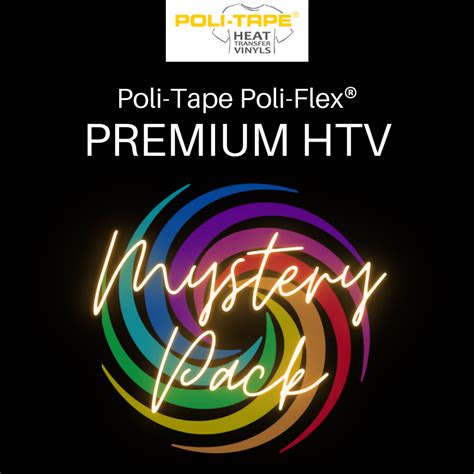 Poli Tape Premium Htv Mystery 10 Sheet Saver Pack Rainbow Vinyl Co