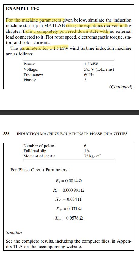 Solved 11 4 Calculate Ls Ly And Lm For The Motor In Chegg Com