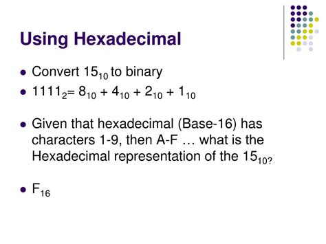 Ppt Hexadecimal Numbering System Powerpoint Presentation Free