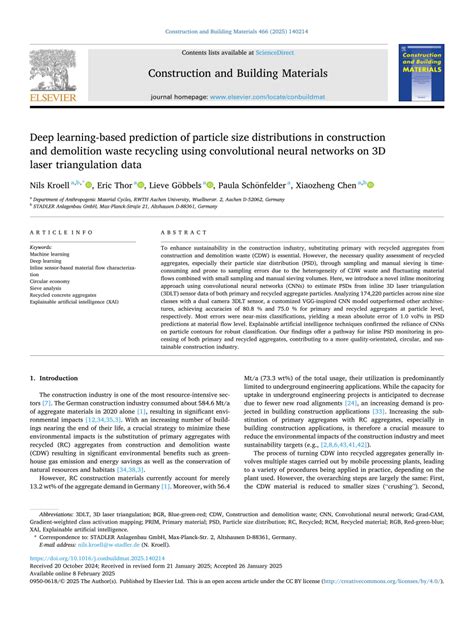 Pdf Deep Learning Based Prediction Of Particle Size Distributions In