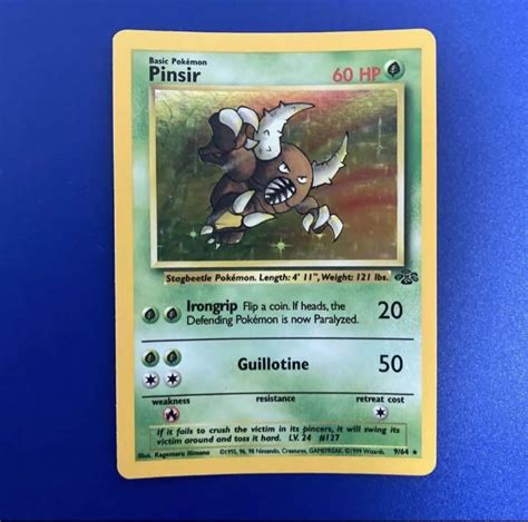美品 カイロス 英語版 キラ版 Pinsir 旧裏 ポケモンカード By メルカリ