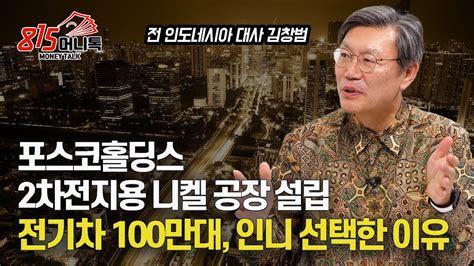 2차전지 니켈 생산 공장 설립한 포스코홀딩스 니켈 원광 수출 금지한 인도네시아를 공략하라 김창범 전 대사 Youtube