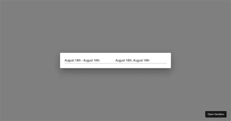 material ui date range forked codesandbox