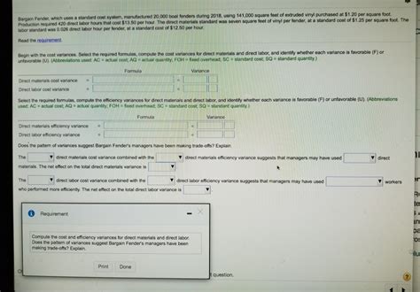 Solved The Drop Down Options Are Favorable Unfavorable
