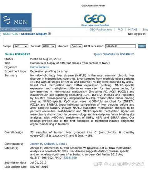 医学大数据及其综合分析（一）—— Geo数据库介绍 2 知乎