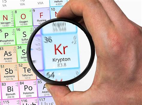 크립톤 비활성 기체 스톡 사진 및 일러스트 Istock
