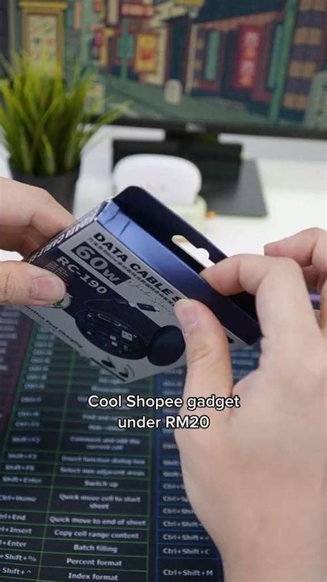 Multi Functional Compact Cable Card Portable Storage Box With Usb A Type C Micro Usb Light Usb