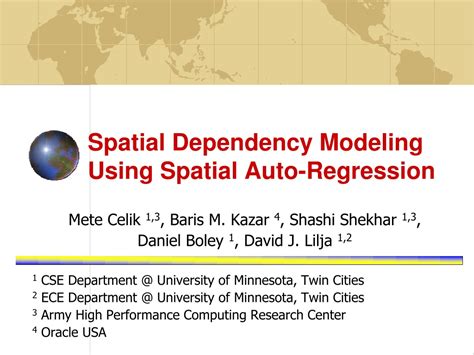 Ppt Spatial Dependency Modeling Using Sar An Innovative Approach Powerpoint Presentation Id