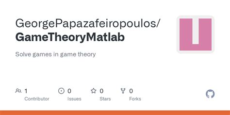 GameTheoryMatlab Documentation Pdf At Main GeorgePapazafeiropoulos GameTheoryMatlab GitHub