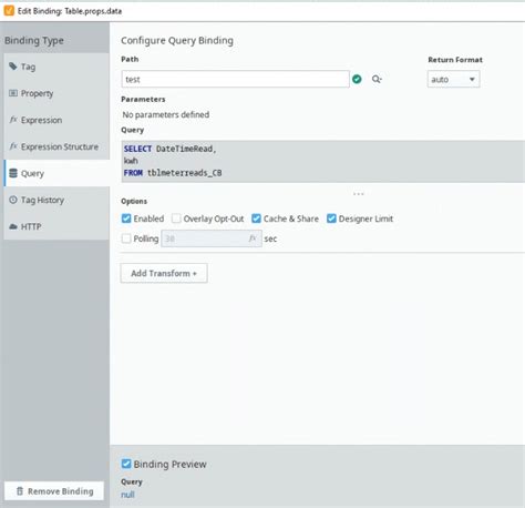 Query Binding Preview Is Returning Null But Works As Named Queries Ignition Inductive