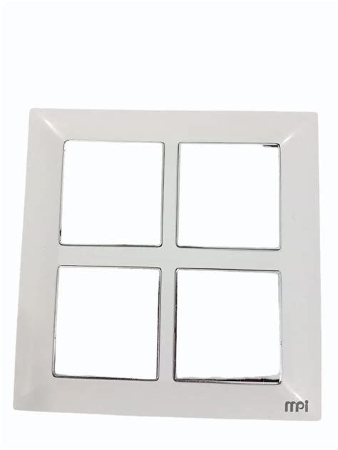 MPI Finish Frame Modular Switch Plates White Module Size Module At Piece In Bhopal