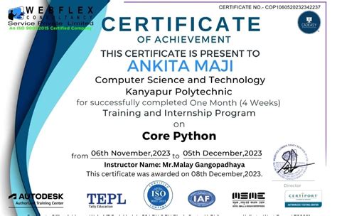 Internshipexperience Pythonprogramming Cadeasy Learninganddevelopment Ankita Maji