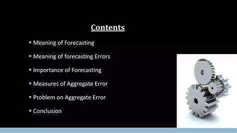 Measurements Methods Of Forecasting Errors Pptx