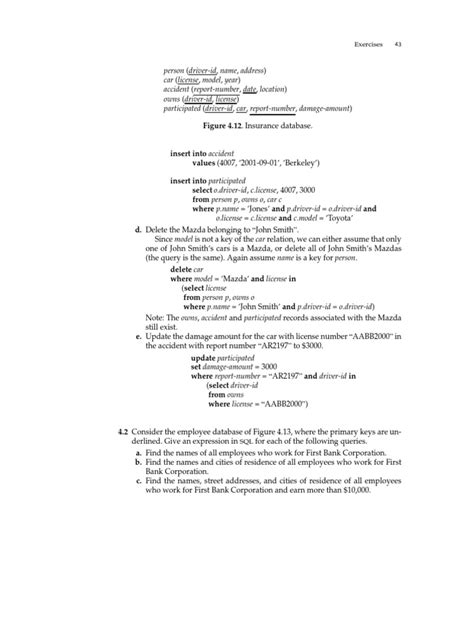 Exercises Pdf Sql Data Model